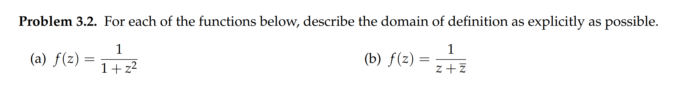 Solved Problem 3.2. For each of the functions below, | Chegg.com