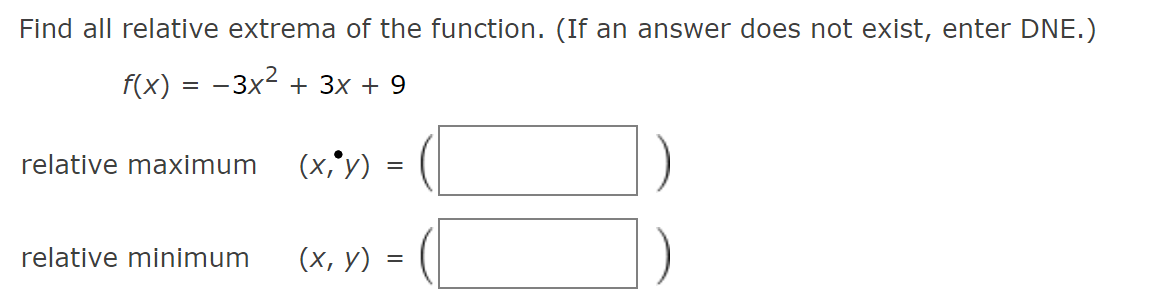 Solved Find all relative extrema of the function. (If an | Chegg.com