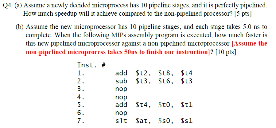 Solved Introduction to Computer Organization and DesignQ4. | Chegg.com