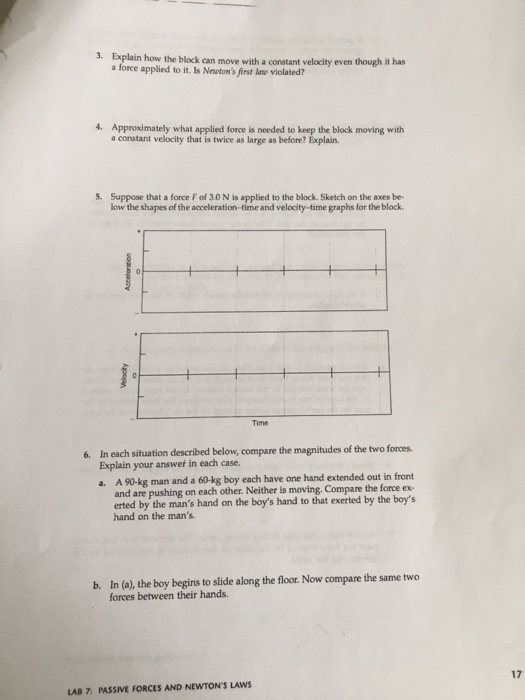 Solved Explain how the block can move with a constant | Chegg.com