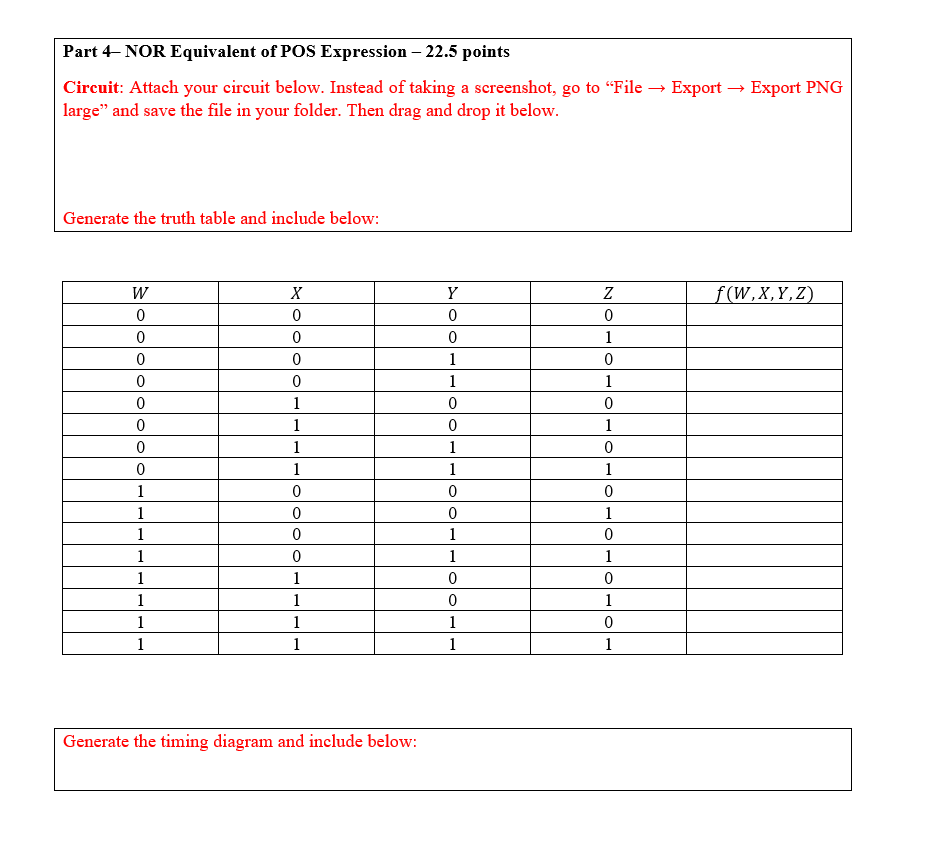 Solved DESCRIPTION Simulate the POS expression: | Chegg.com