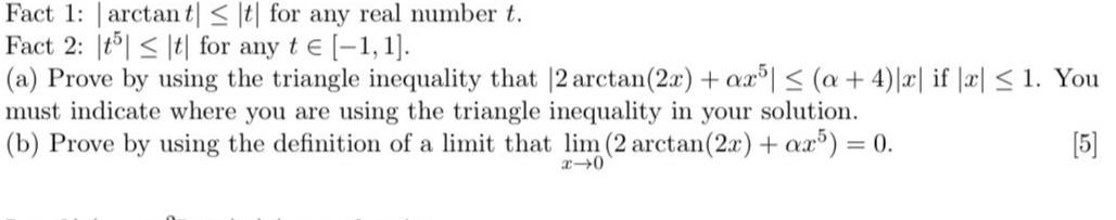 Solved Fact 1: |arctant)