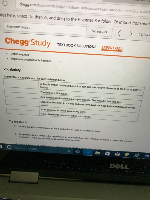 Solved Define a queue Implement a comparable interface | Chegg.com