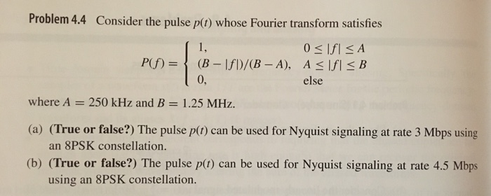 Solved Consider the pulse p(t) whose Fourier transform | Chegg.com