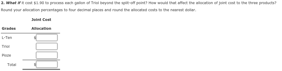 Solved Allocating Joint Costs Using the Net Realizable Value | Chegg.com