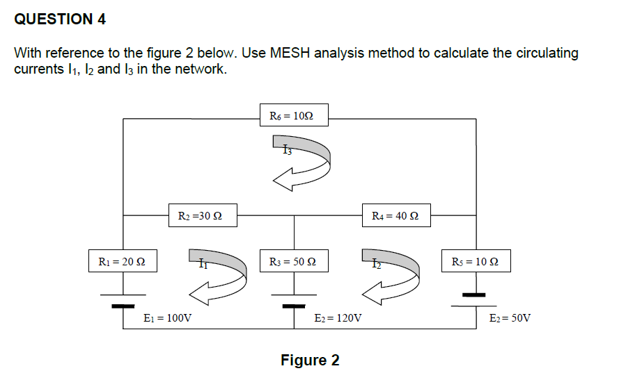 Solved With reference to the figure 2 below. Use MESH | Chegg.com