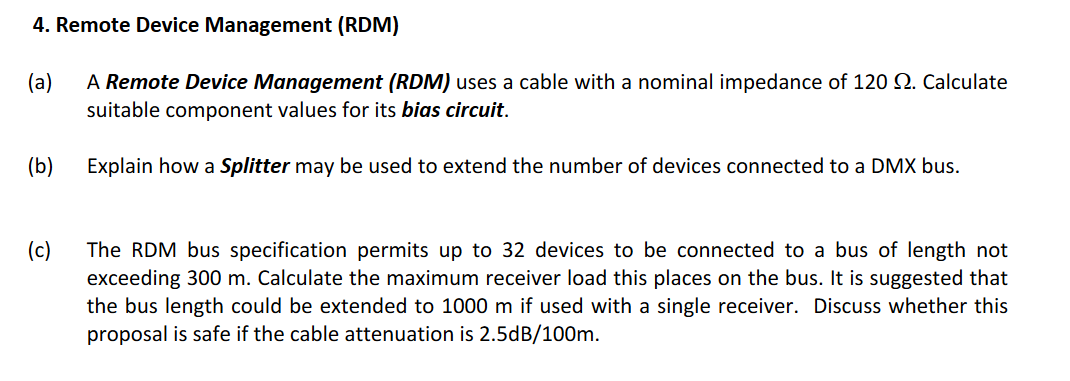 4. Remote Device Management (RDM) (a) A Remote Device | Chegg.com