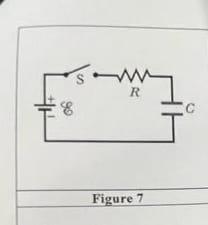Solved Q18 Switch S in Figure 7 is closed at time =0, to | Chegg.com