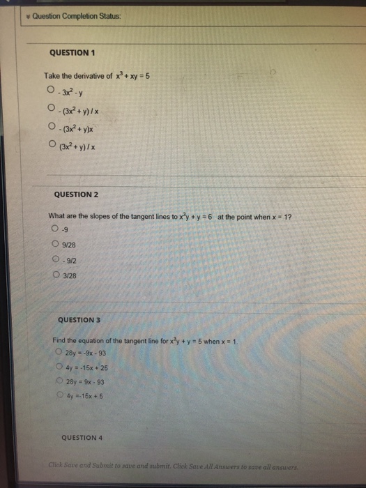 Solved \ Question Completion Status: QUESTION1 Take the | Chegg.com