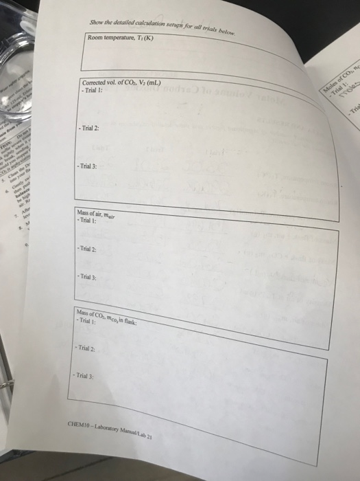 Section Team REPORT SHEET LAB Molar Volume of Carbon | Chegg.com