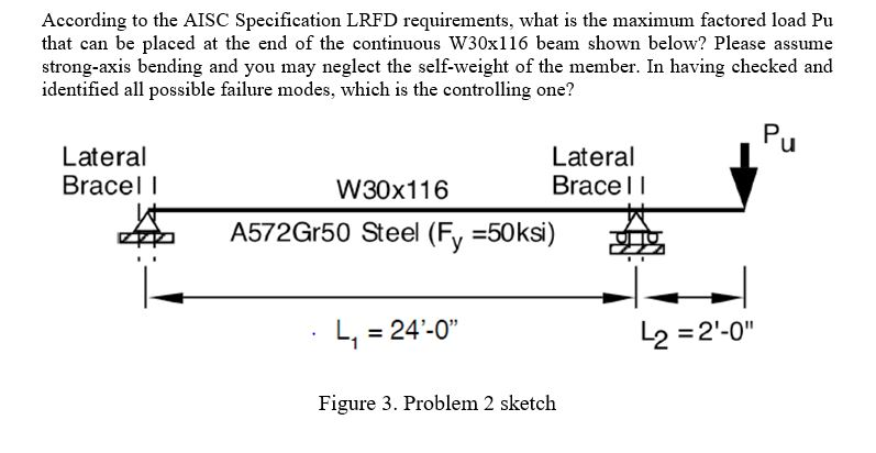 Solved According to the AISC Specification LRFD | Chegg.com