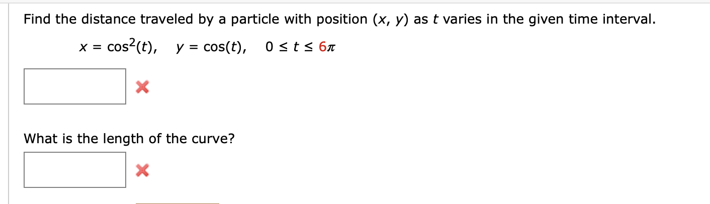 Solved Find the distance traveled by a particle with | Chegg.com