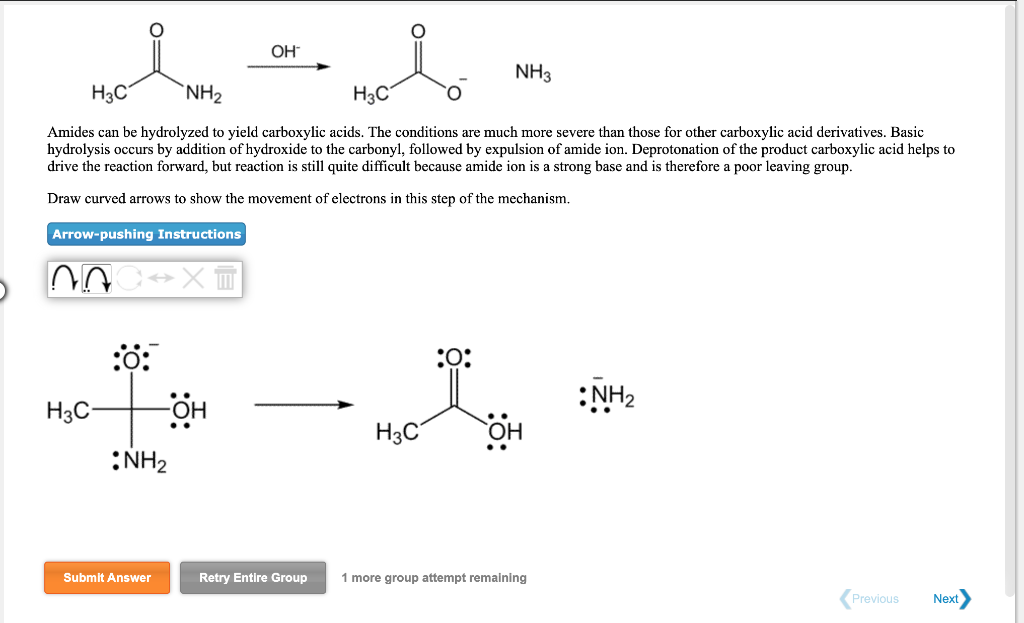 Solved OH NH3 H3C NH2 H3c Amides can be hydrolyzed to yield | Chegg.com