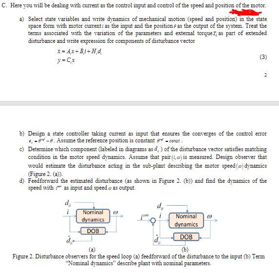 Technical Data: The mathematical model of DC motor is | Chegg.com