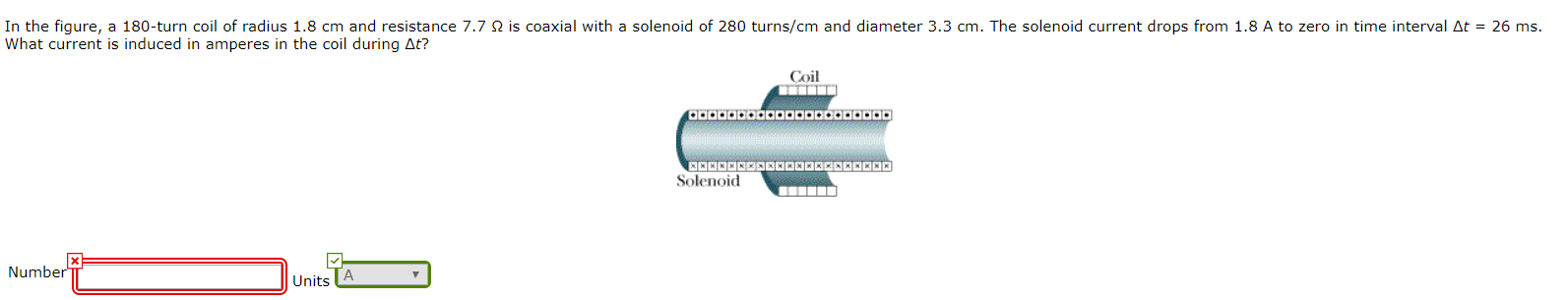 Solved In the figure, a 180-turn coil of radius 1.8 cm and | Chegg.com
