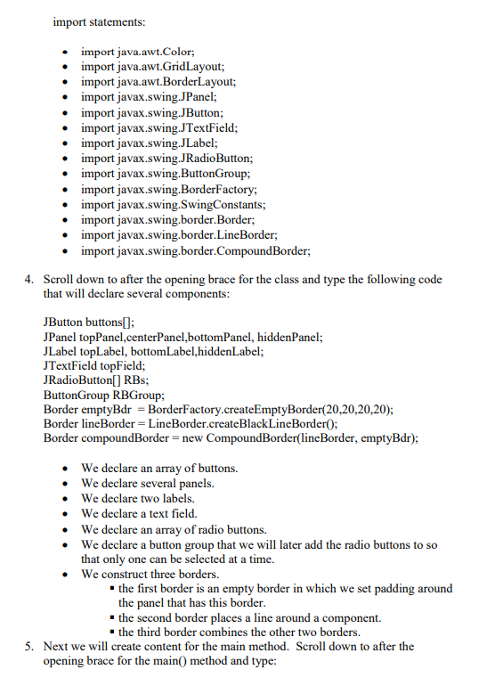 Solved CIT 249: Java II Lab 1 In this assignment we will | Chegg.com