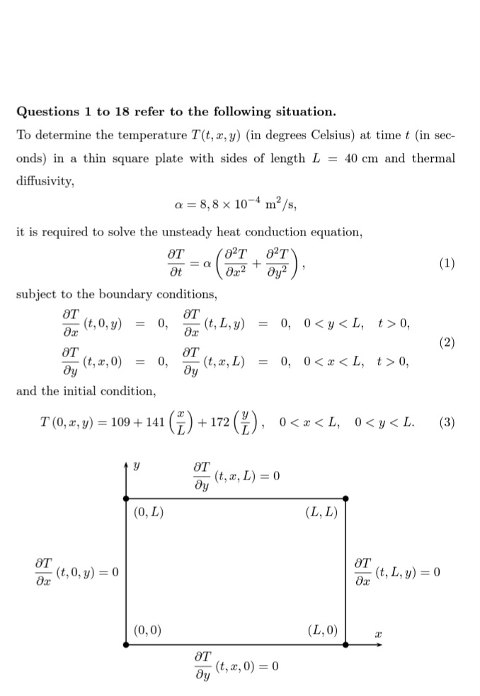 Solved Questions 1 to 18 refer to the following situation. | Chegg.com