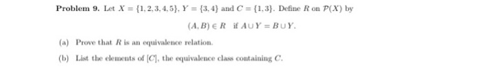 Solved Let X = {1, 2, 3, 4, 5}, Y = {3, 4} and C = {1, 3}. | Chegg.com