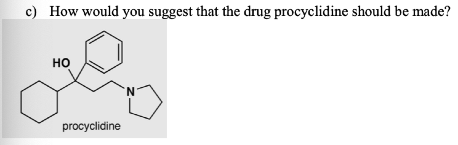 Solved How would you suggest that the drug procyclidine | Chegg.com