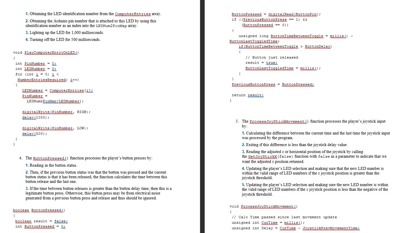Hello, I need help to create a game using the Elegoo | Chegg.com