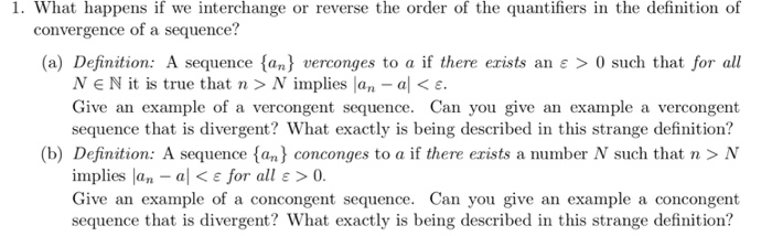 Solved 1. What happens if we interchange or reverse the | Chegg.com
