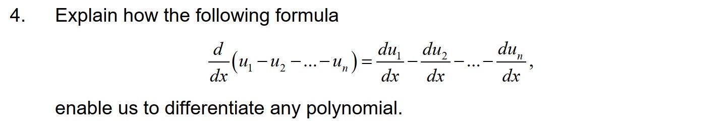 Solved 4. Explain how the following formula | Chegg.com