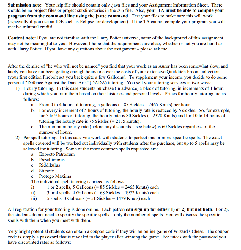 Solved Submission note: Your .zip file should contain only | Chegg.com