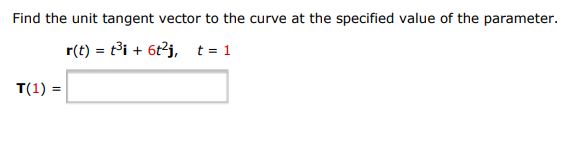 Solved Find the unit tangent vector to the curve at the | Chegg.com
