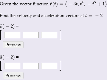 Solved Given the vector function | Chegg.com