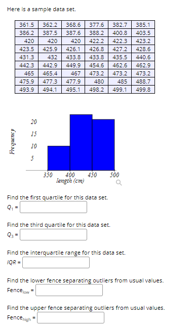Solved Here is a sample set of quantitative data. 141.5 | Chegg.com