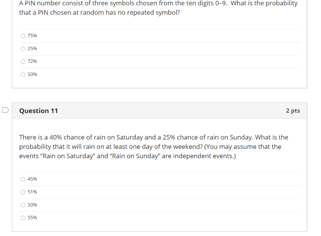 Solved A PIN number consist of three symbols chosen from the | Chegg.com