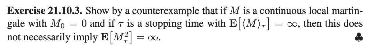 Solved Exercise 21.10.3. Show by a counterexample that if M | Chegg.com