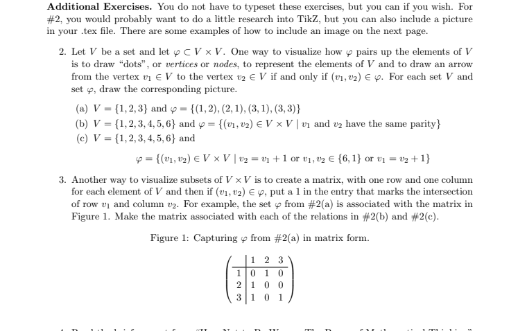 Solved Additional Exercises. You do not have to typeset | Chegg.com