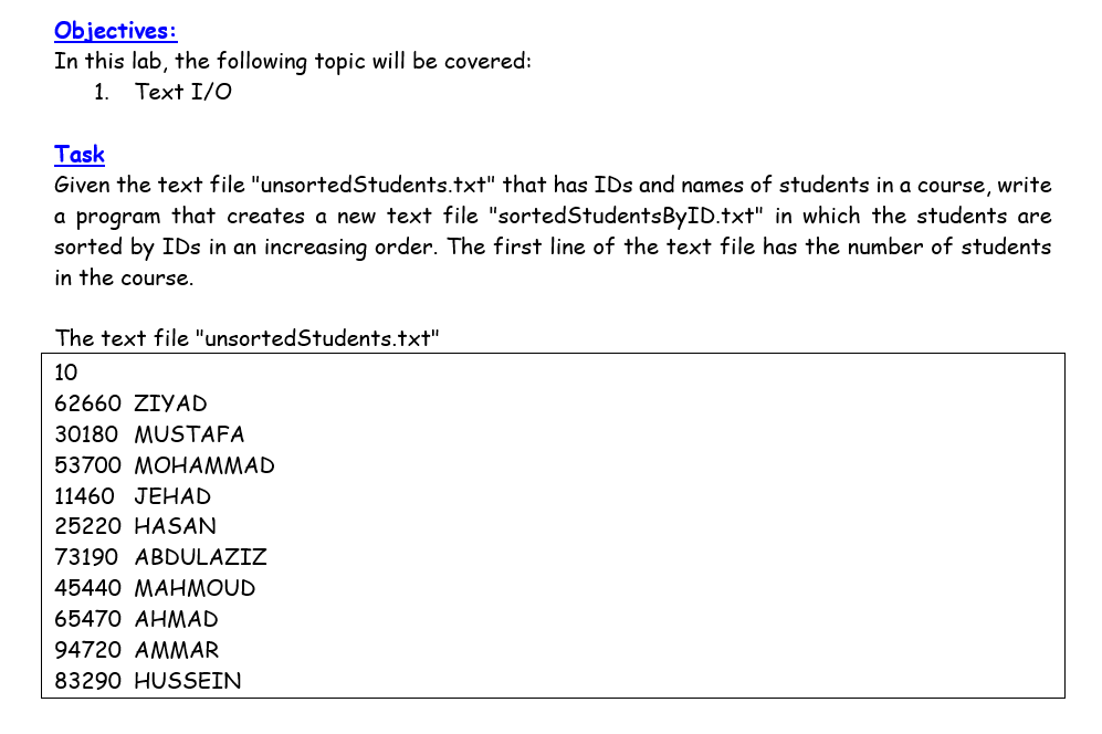 Solved Objectives: In this lab, the following topic will be | Chegg.com