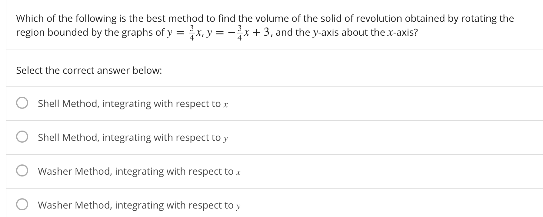 Solved Which of the following is the best method to find the | Chegg.com