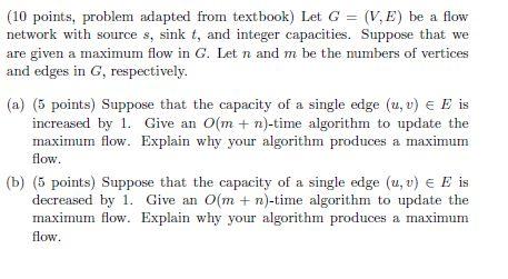 Solved (10 points, problem adapted from textbook) Let | Chegg.com