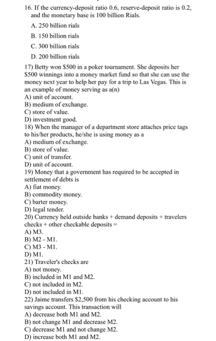 Solved please solve ALL these following multiple choices . | Chegg.com