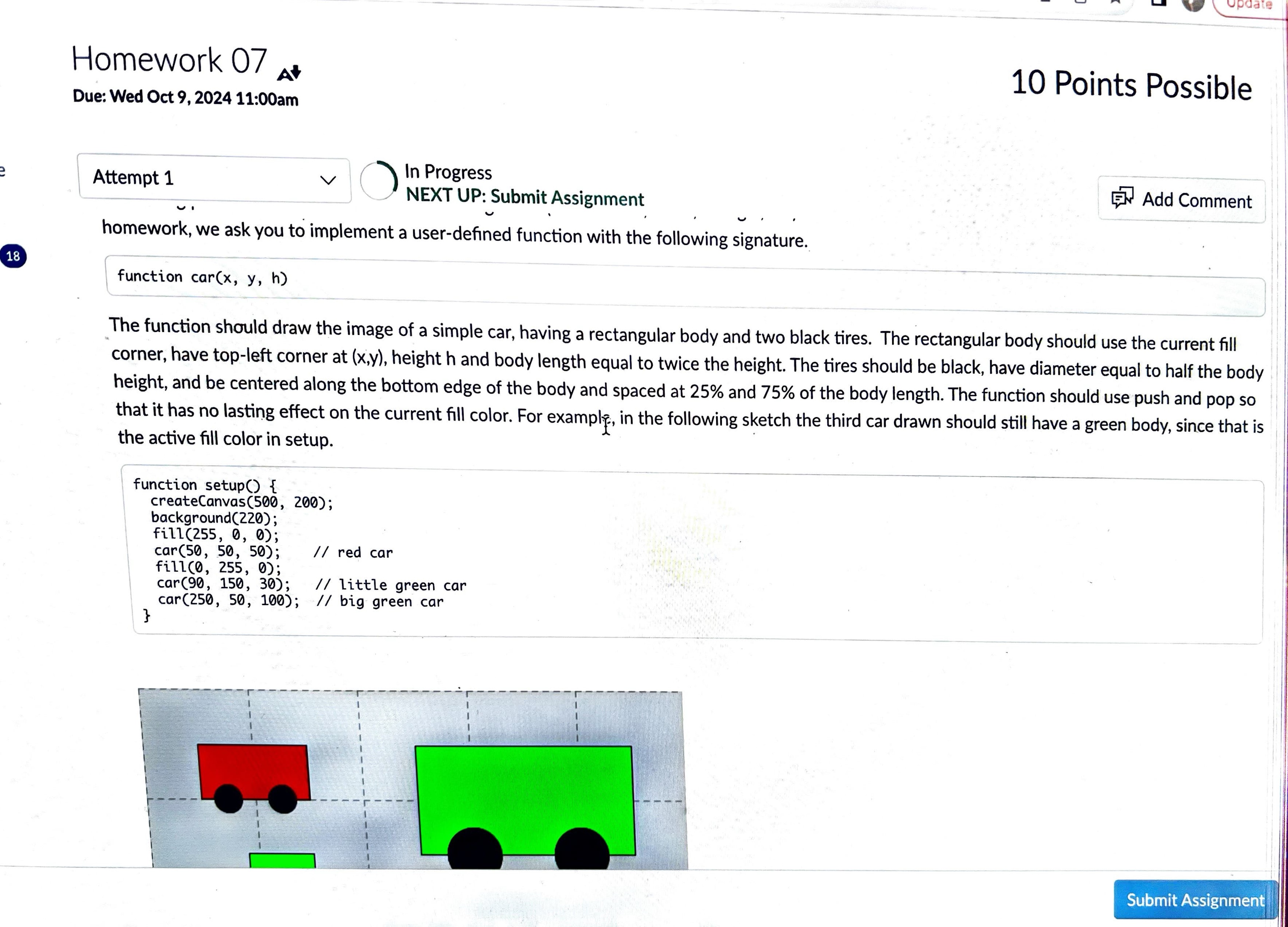 Solved This is the code I have so far on p5.js:function | Chegg.com