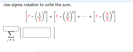 Solved Use sigma notation to write the sum. | Chegg.com