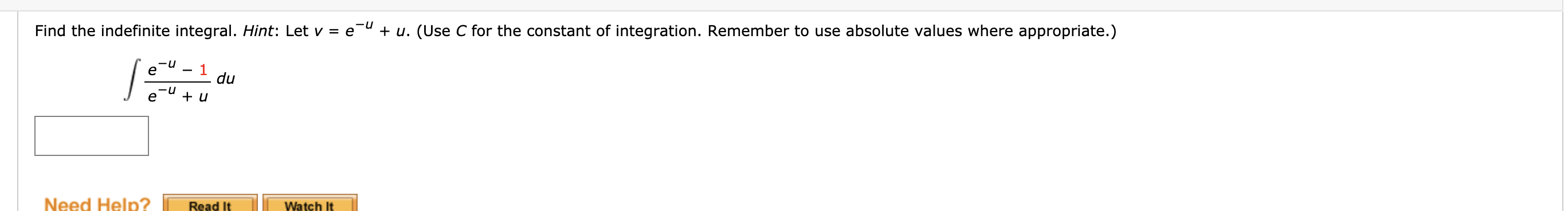 Solved Find the indefinite integral. Hint: t 3 = 1 - t + 3 t | Chegg.com