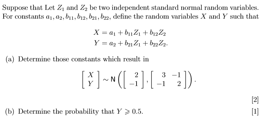 Solved Suppose that Let Z1 and Z2 be two independent | Chegg.com