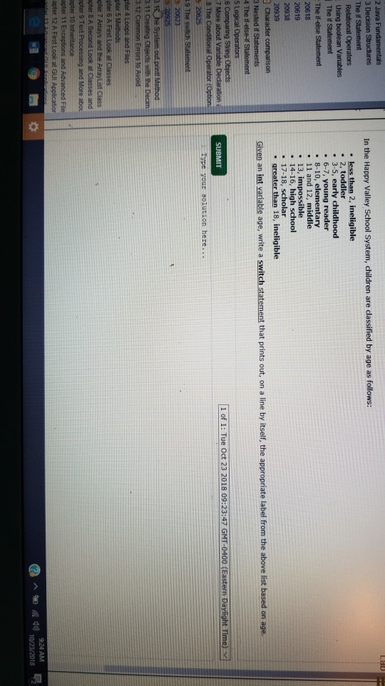 Solved 3 Decision Structures The if In the Happy Valley | Chegg.com