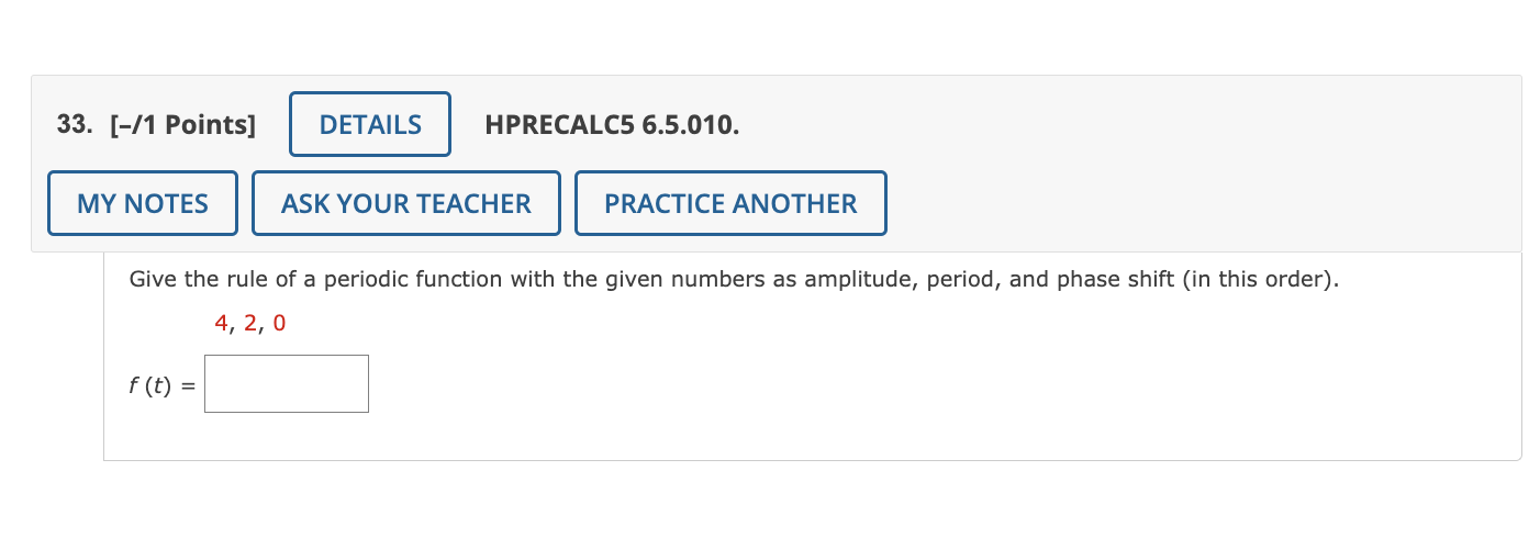 Solved Give the rule of a periodic function with the given | Chegg.com