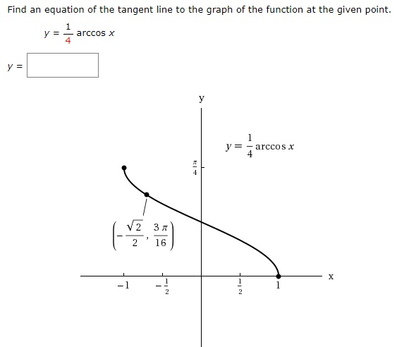Solved Find an equation of the tangent line to the graph of | Chegg.com
