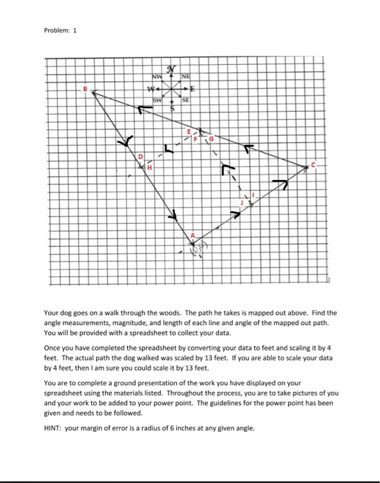 Solved Problem: 1 Your dog goes on a walk through the woods. | Chegg.com