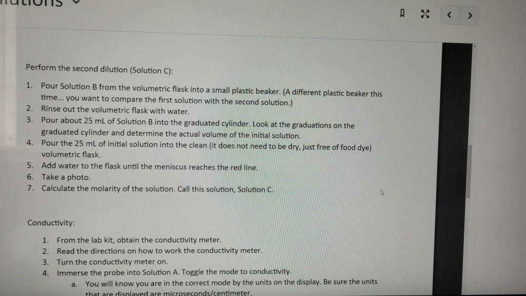 Solved Serial Dilutions Background: In this experiment we | Chegg.com
