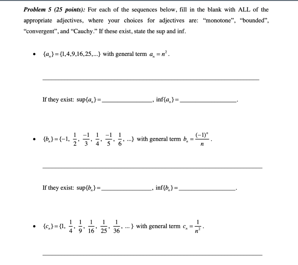 Solved Problem 1a (9 points, -3 points per error): Describe | Chegg.com