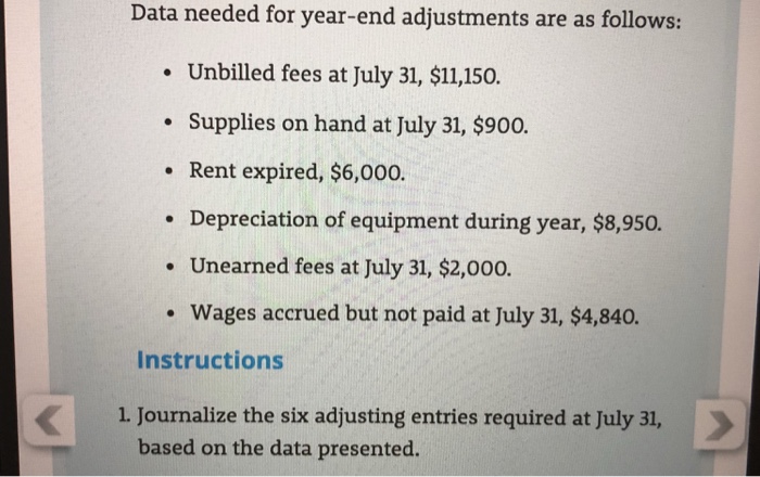 Solved Journal is the six adjustment entries required at | Chegg.com