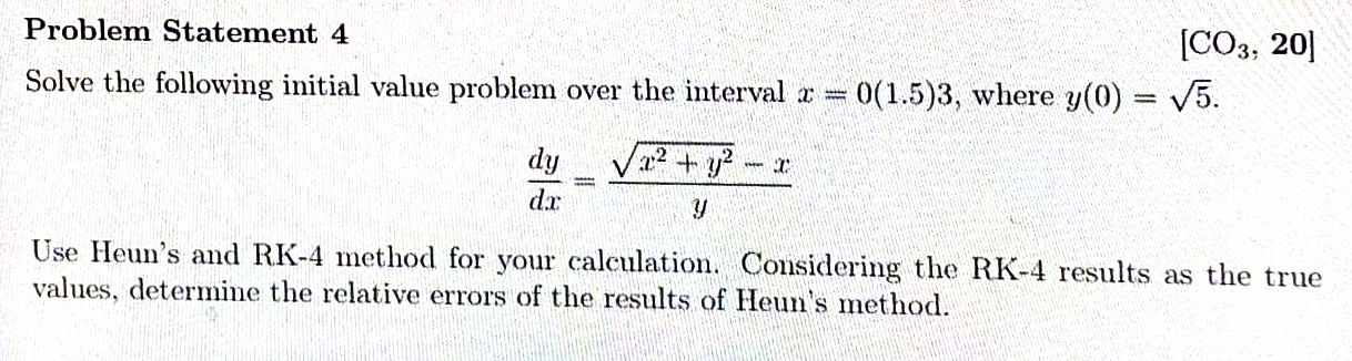 Solved Problem Statement 4 \\( \\left[\\mathrm{CO}_{3}, | Chegg.com