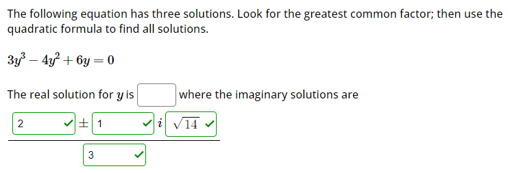 Solved The following equation has three solutions. Look for | Chegg.com